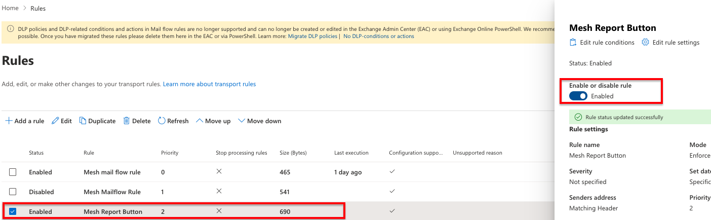 Report Junk & Phishing Button