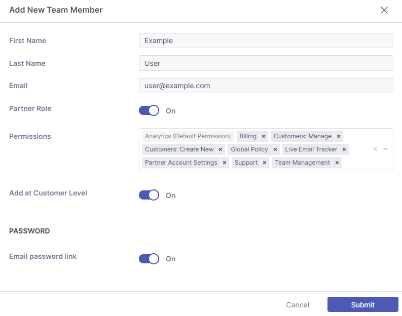 Creating Team Members